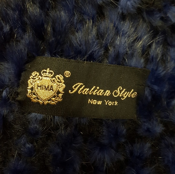 Hima | Accessories | Knitted Mink Fur Hat With Rose | Poshmark